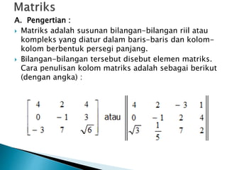 PPT MATDAS ALJABAR LINIER DAN MATRIKS1.ppt