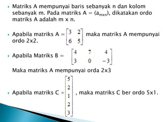 PPT MATDAS ALJABAR LINIER DAN MATRIKS1.ppt