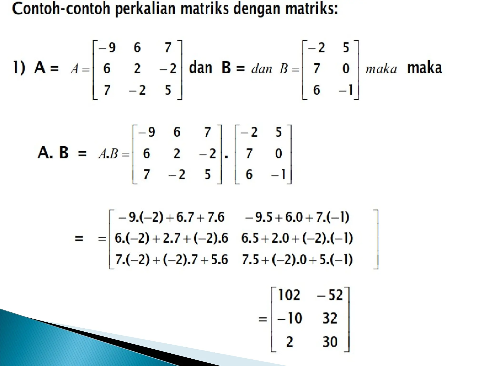 ALJABAR LINIER DAN MATRIKS (Jenis-jenis matriks dan operasi matriks).ppt