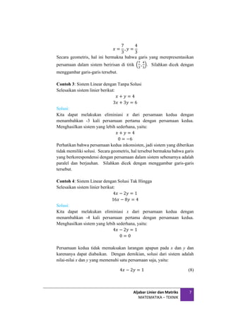 aljabar linier materi 1 teknik mesin.pdf aljabar linier materi 1 teknik ...