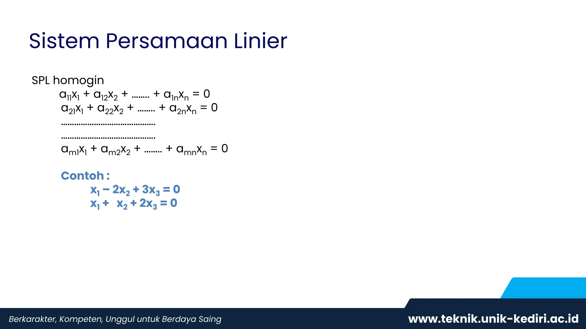 Aljabar Linier Tatap Muka 1 Sistem Persamaan Linier.pptx