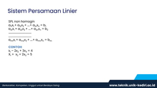 Aljabar Linier Tatap Muka 1 Sistem Persamaan Linier.pptx