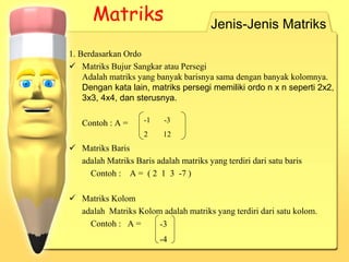 Aljabar matriks | PPTX
