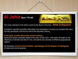 Al jahiz (Father of Evolution Theory) | PPT