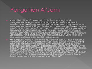 Al jami' | PPTX