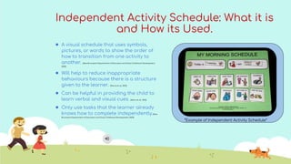 BHS 302 Independent Activity Schedule Slide Presentation | PPTX ...