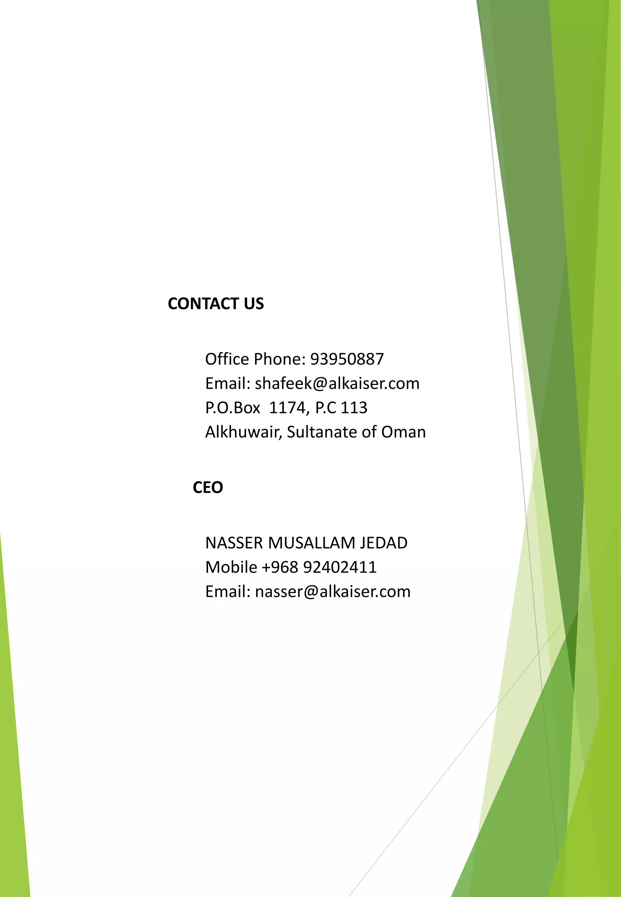 Alkaiser Leading Projects. | PPTX