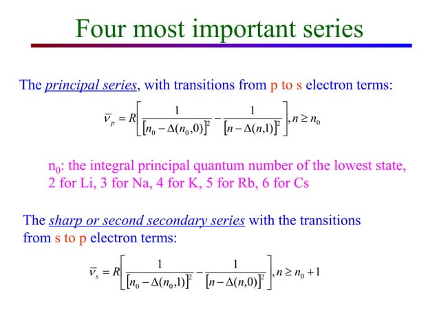 Alkali atom spectra , atoms with one valence electron.ppt | Chemistry ...