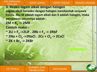 Alkali dan alkali tanah | PPTX