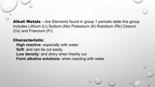 Alkali metals.pptx for college students need ppt | PPTX