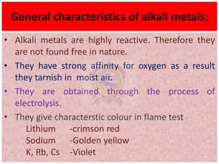 Alkali metals Grade 11 Chemistry | PDF