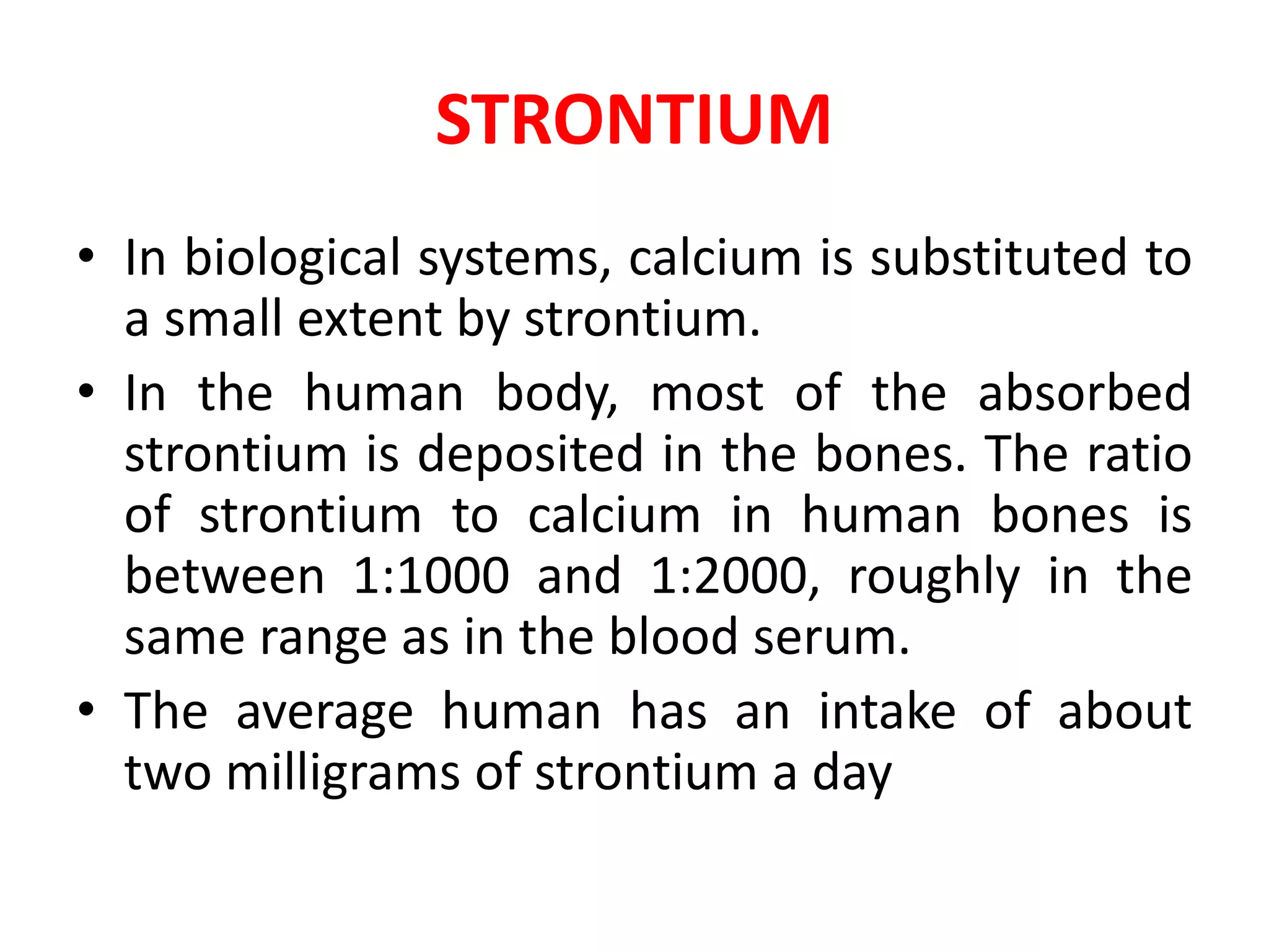 Biological active Alkaline earth metal ions | PPTX