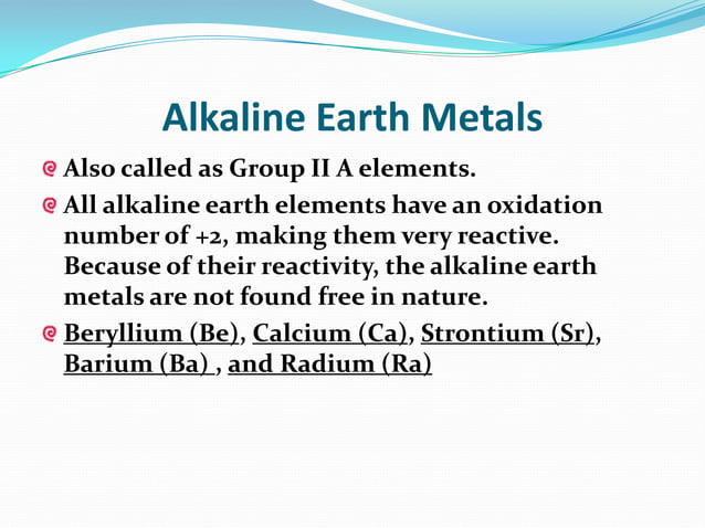 Alkaline and alkaline earth metals | PPTX