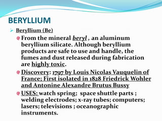 Alkaline and alkaline earth metals | PPTX