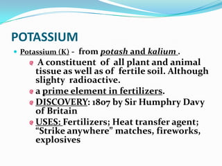 Alkaline and alkaline earth metals | PPTX