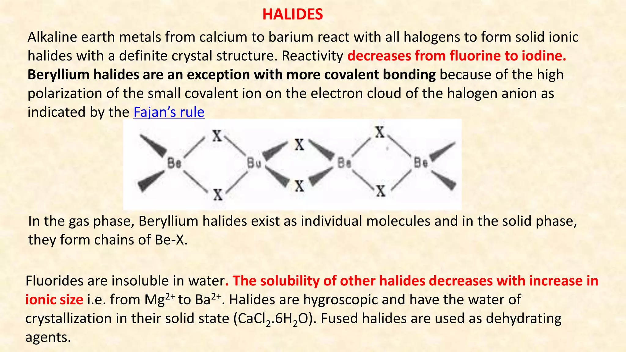 Alkaline earth metals | PPTX