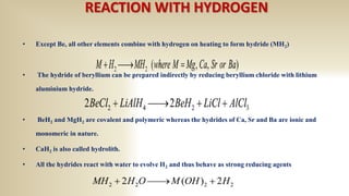 Alkaline earth metals | PPTX
