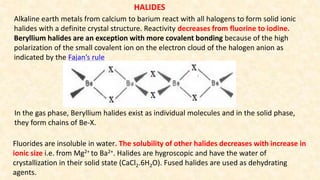 Alkaline earth metals | PPTX