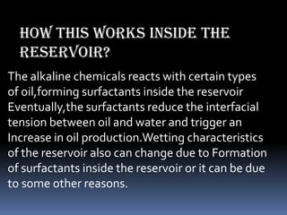 Alkaline flooding | PPTX