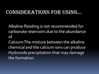Alkaline flooding | PPTX