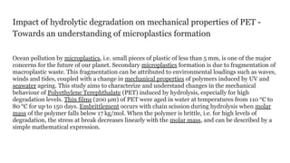 Alkaline and acid hydrolysis of Polyethylene Terapthalate (PET) | PDF ...