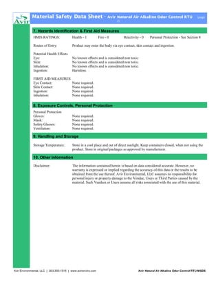 Alkaline oc rtu_msds | PDF