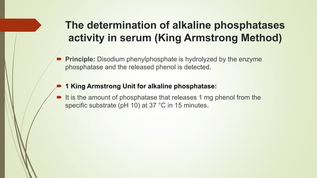 Presentation on Alkaline Phosphatase Assay in serum | PPTX | Bone and ...