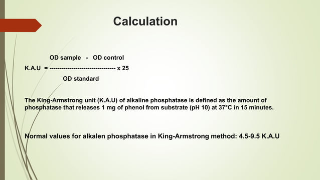 Presentation on Alkaline Phosphatase Assay in serum | PPTX | Bone and ...