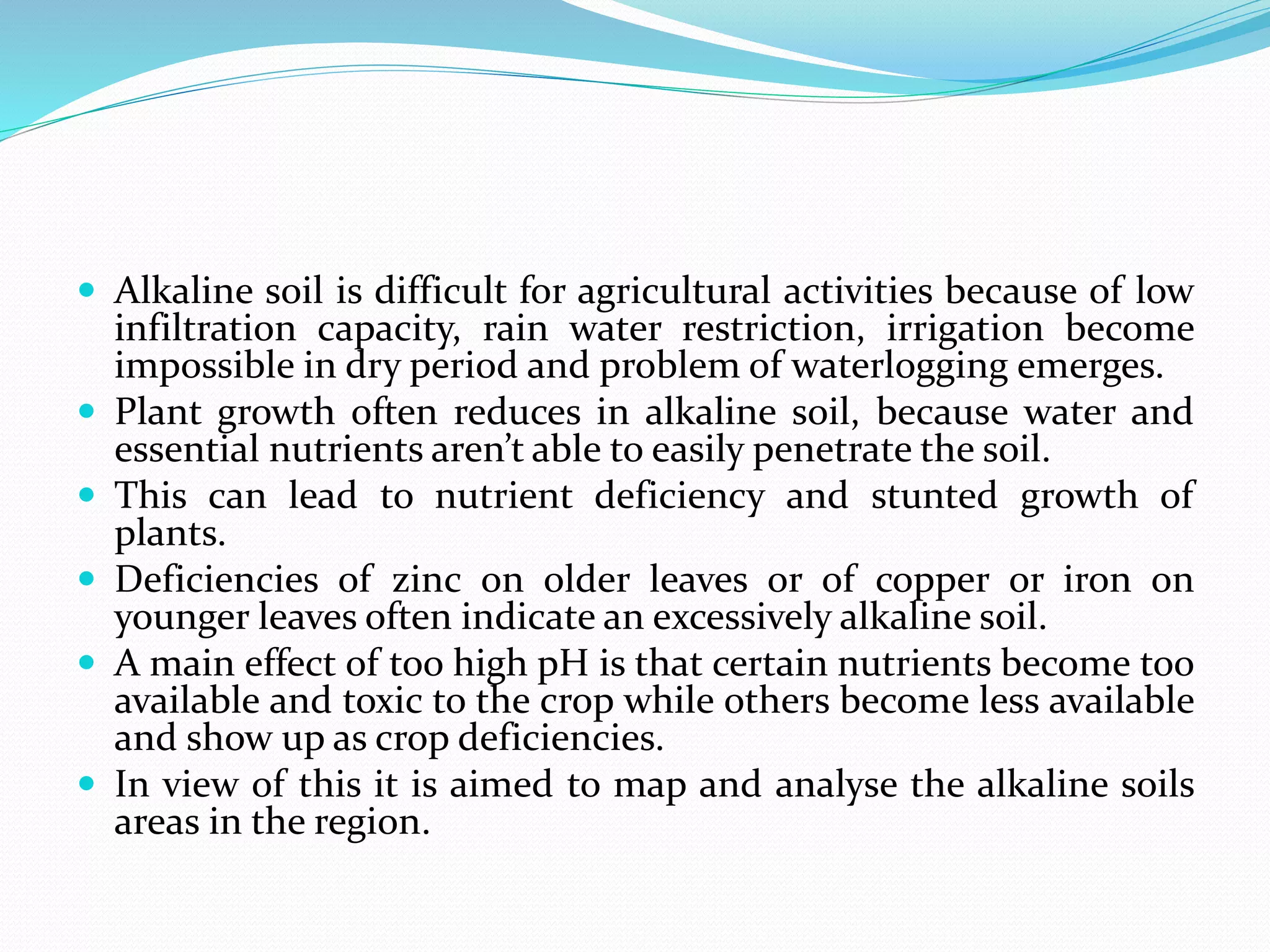 Alkaline Soils and it’s Improvement in Panchganga Basin (Maharashtra ...