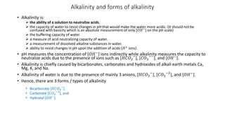 Alkalinity and Hardness teri maaka bhosda | PPTX