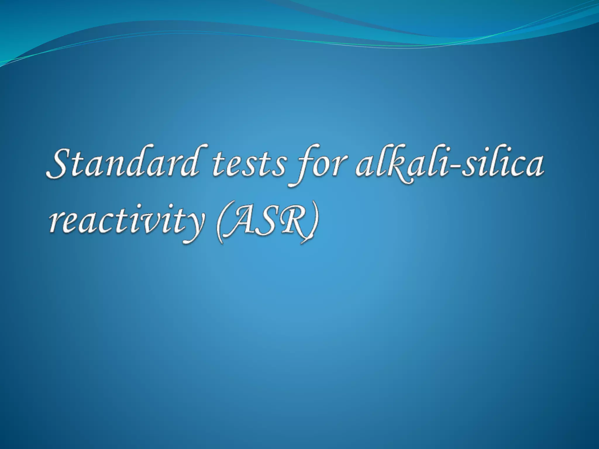 Alkali silica reaction | PPTX