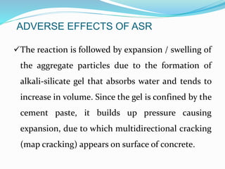 Alkali silica reaction | PPTX