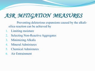Alkali silica reaction | PPTX