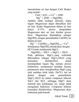 Alkali tanah | PDF