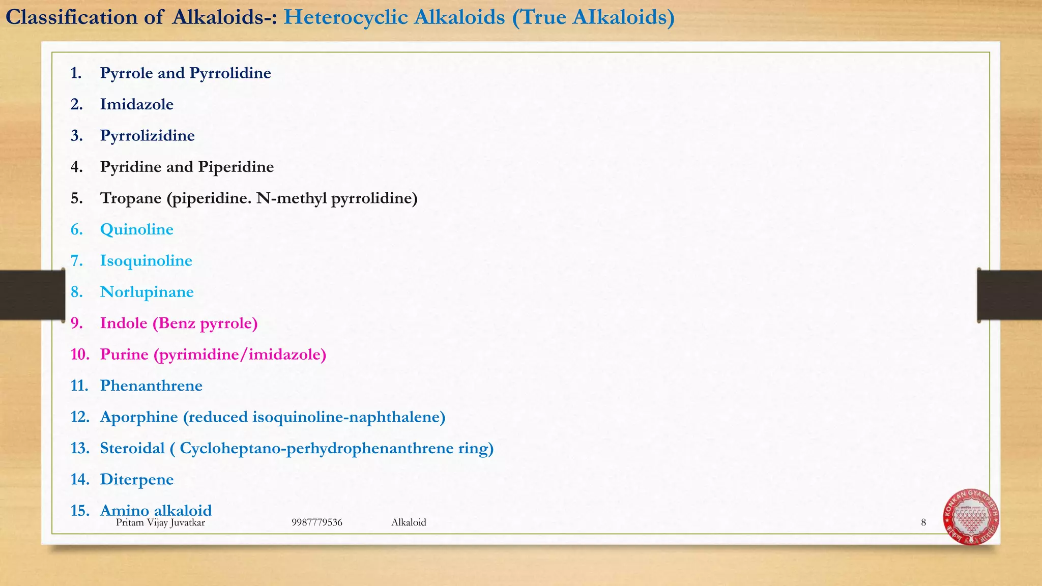 Alkaloids, | PPTX