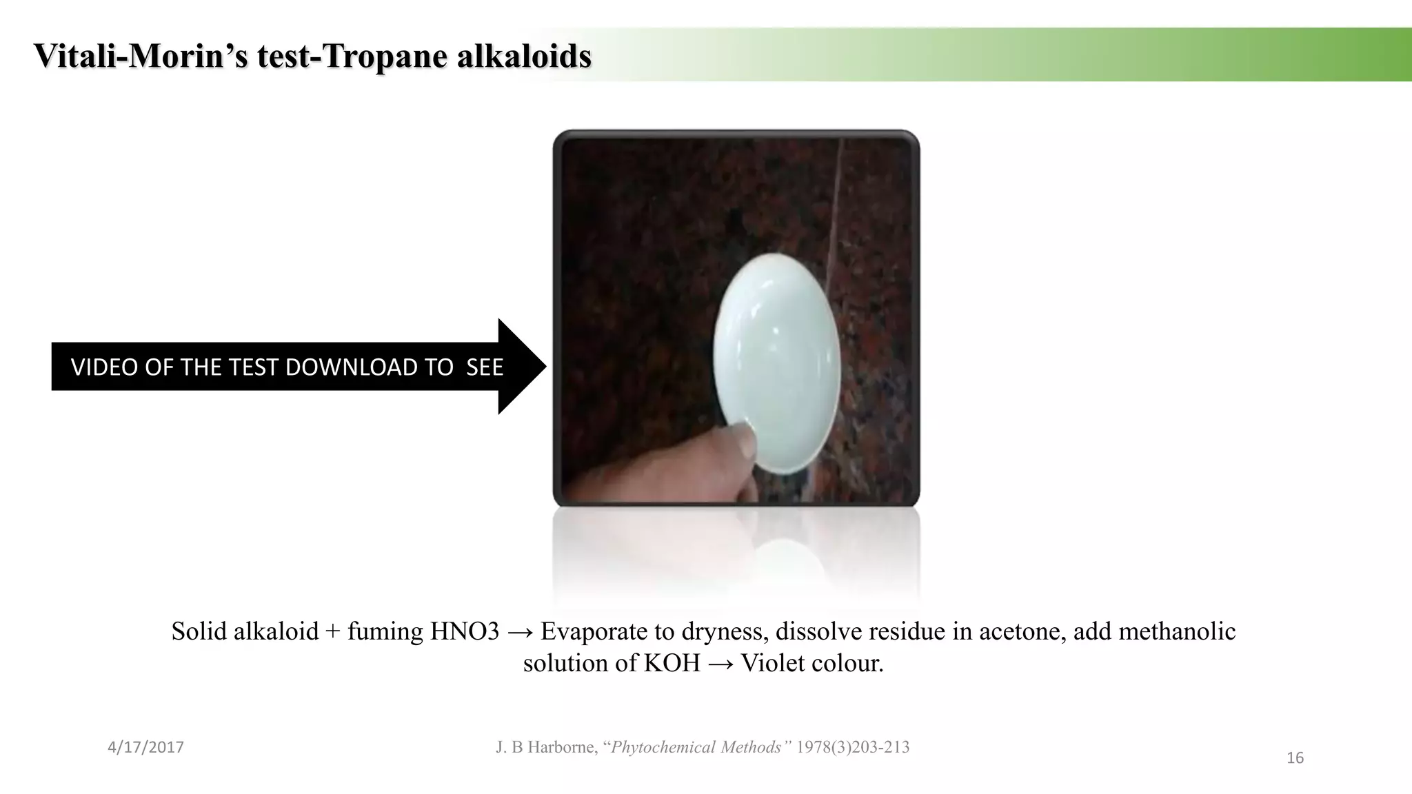 Alkaloidals qualitative & quantitative analysis. | PPTX