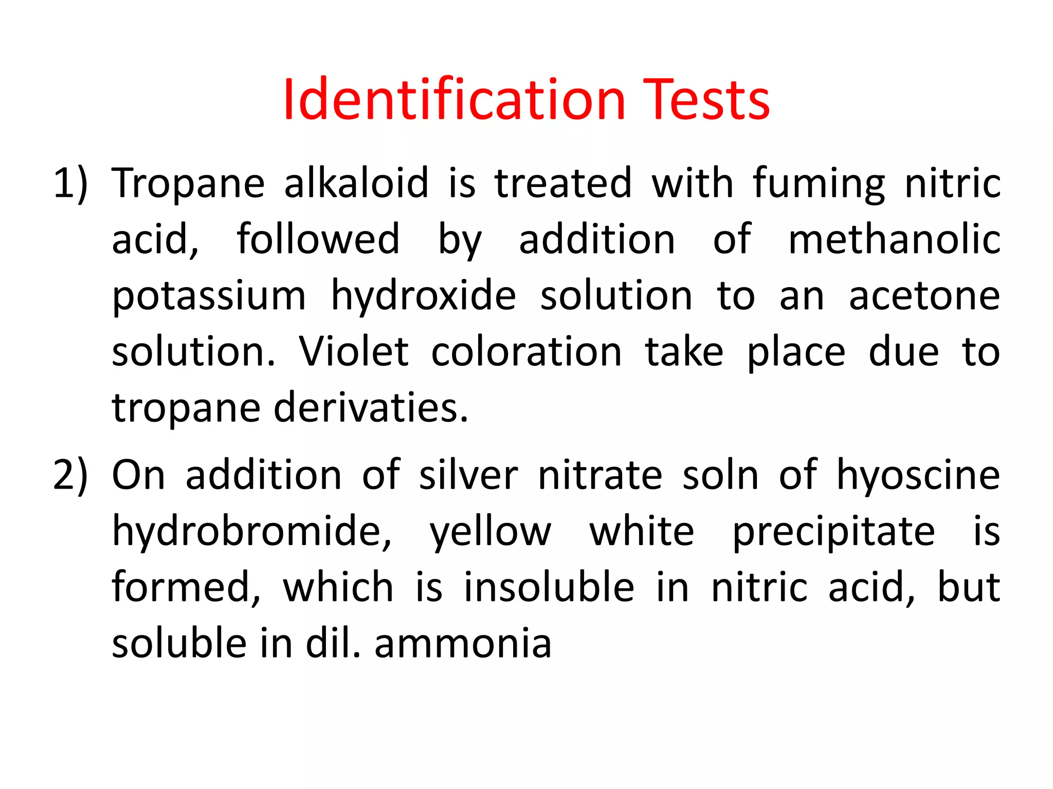 Alkaloid containing crude drugs | PPTX