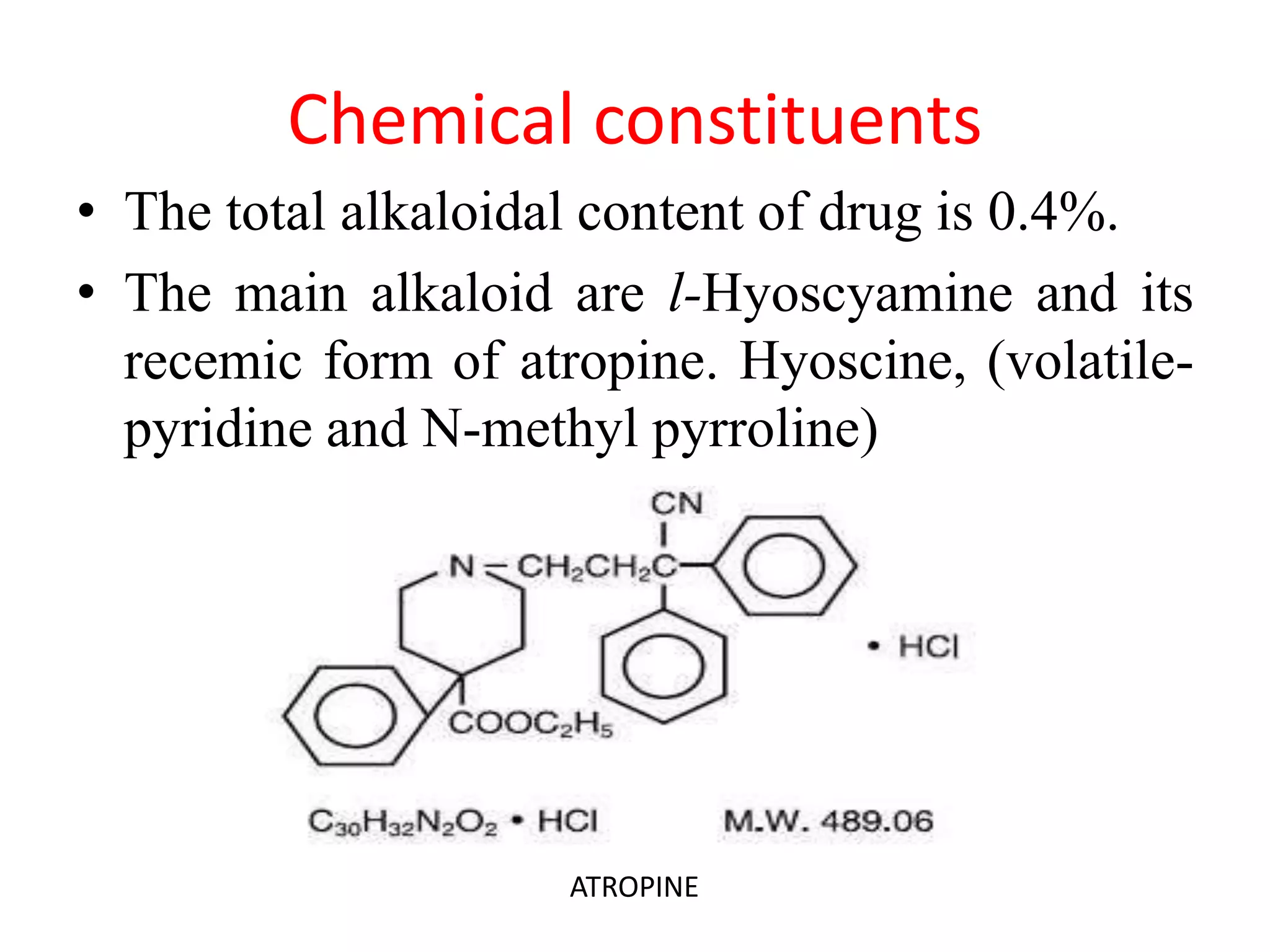 Alkaloid containing crude drugs | PPTX