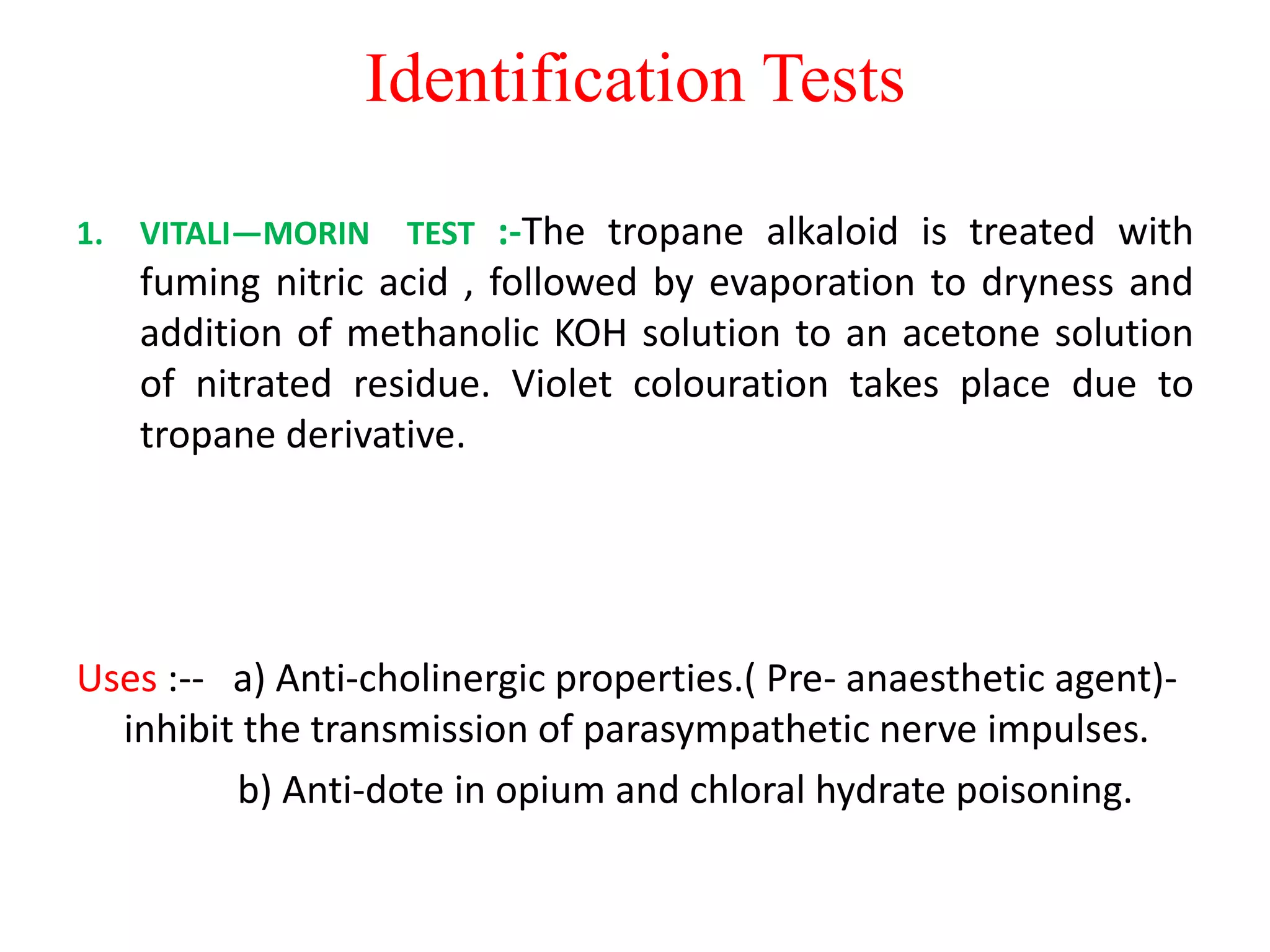 Alkaloid containing crude drugs | PPTX