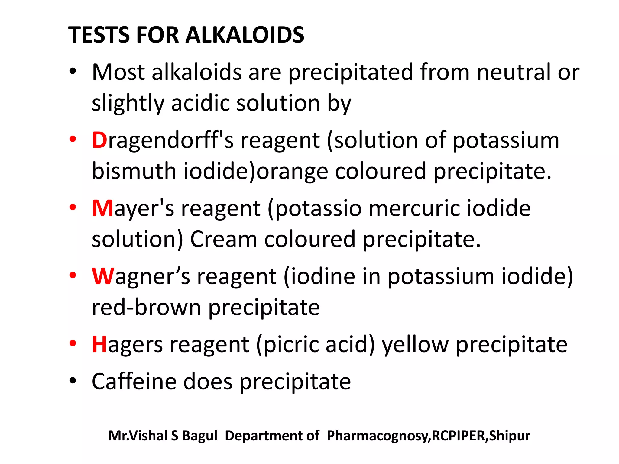Alkaloids | PPTX