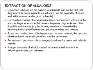 Alkaloids | PPTX