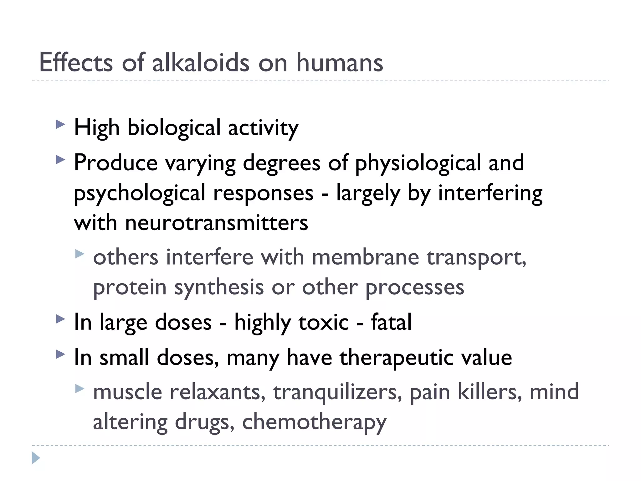 Alkaloids | PPT