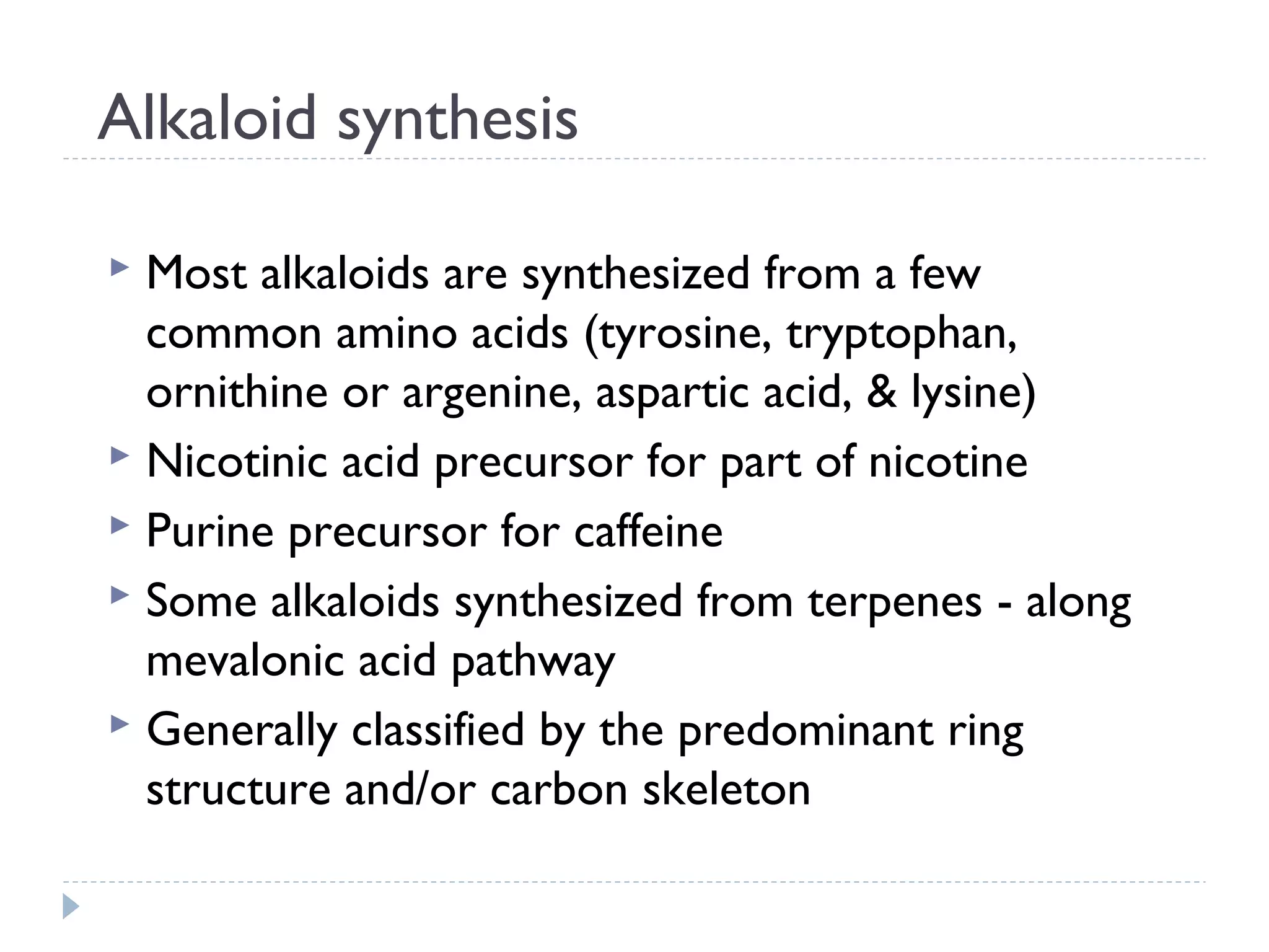 Alkaloids | PPT