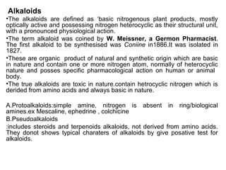 Alkaloids | PPT