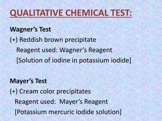 Alkaloids | PPTX