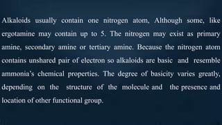 Alkaloids | PPTX