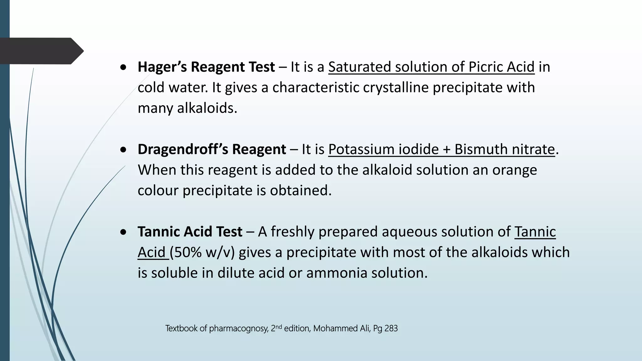 Alkaloids Pharmacognosy | PPTX