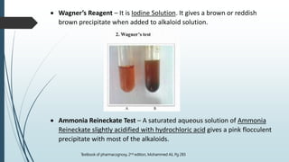 Alkaloids Pharmacognosy | PPTX