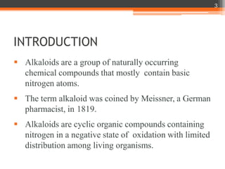 Alkaloids | PPTX