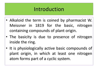 Alkaloids | PPTX